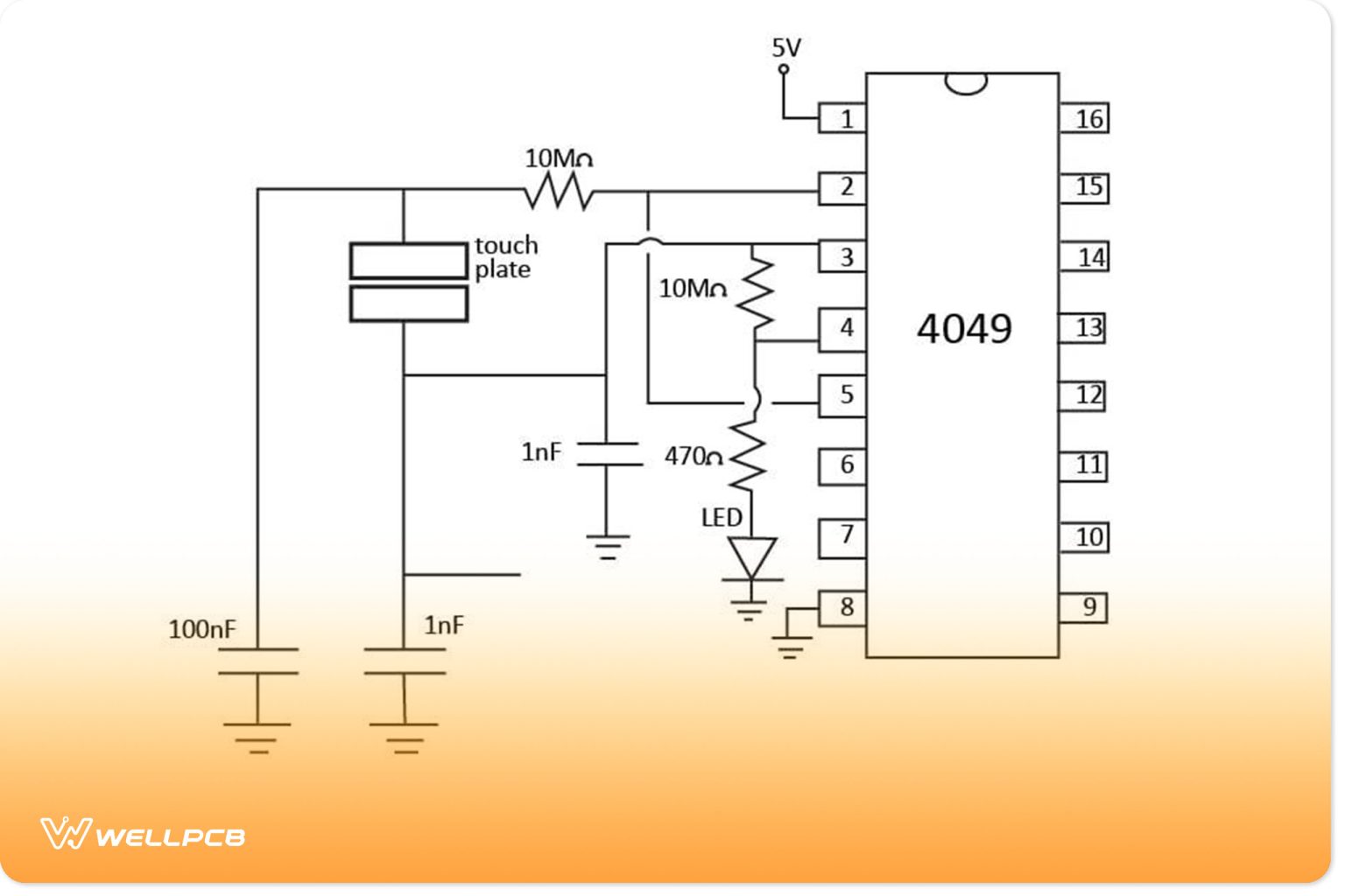 CD4049: The Features, Applications, and Circuit Diagram